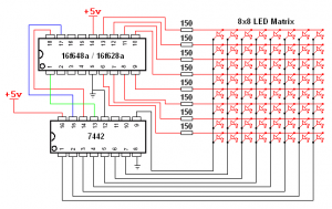PIC Assembly Tutorial 7 – Graphics on an 8×8 LED Matrix. – [Brads ...