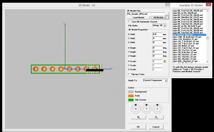 Adding 3D Patterns to Diptrace – [Brads Electronic Projects]