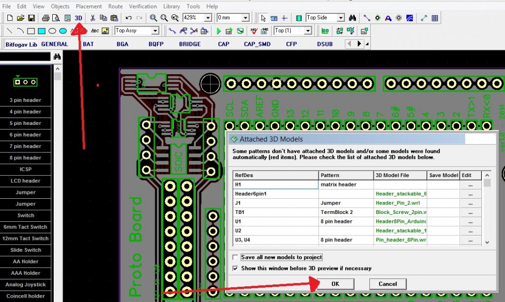 Adding 3D Patterns to Diptrace – [Brads Electronic Projects]